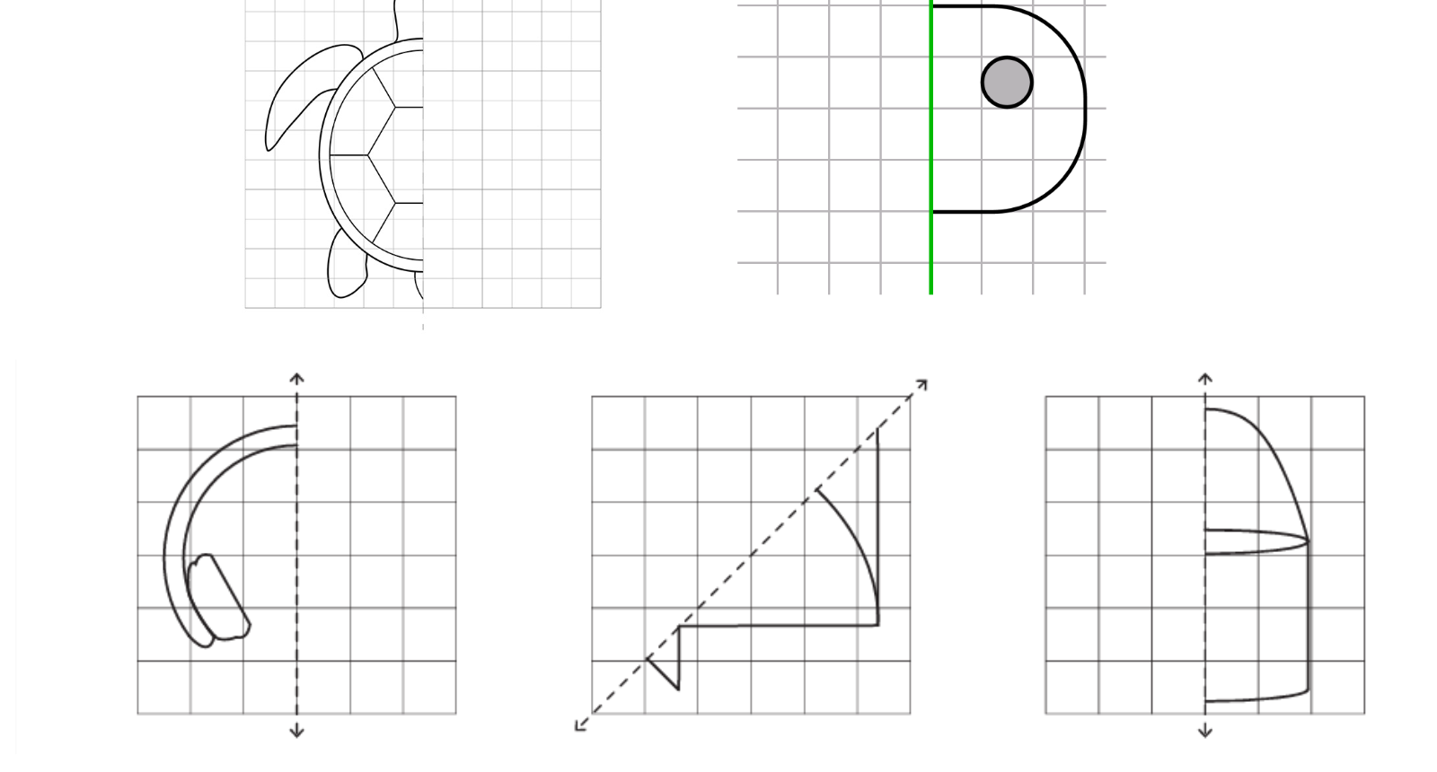 10. Activity -Complete the shape given the symmetry line - part 2 ...