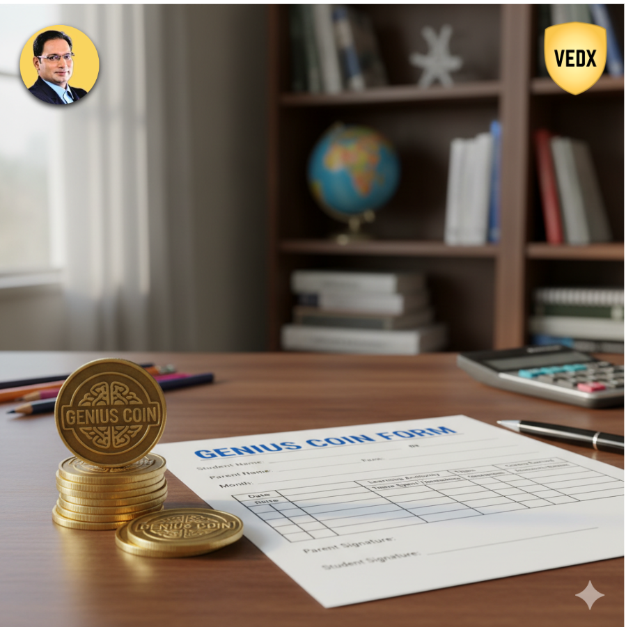 Genius Coin form for Parents and Students | Prof Ved News